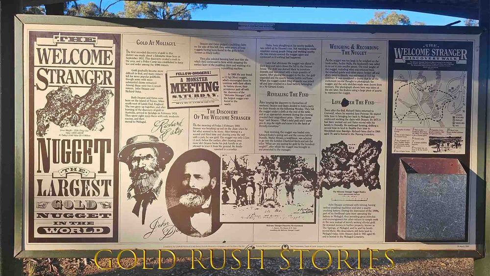 Gold Rush Stories - The Welcome Stranger - The World's Largest Gold Nu ...